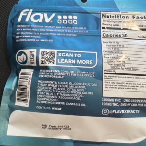 Flav Live Resin Gummies 1000mg Digital Art - ERB - HUB